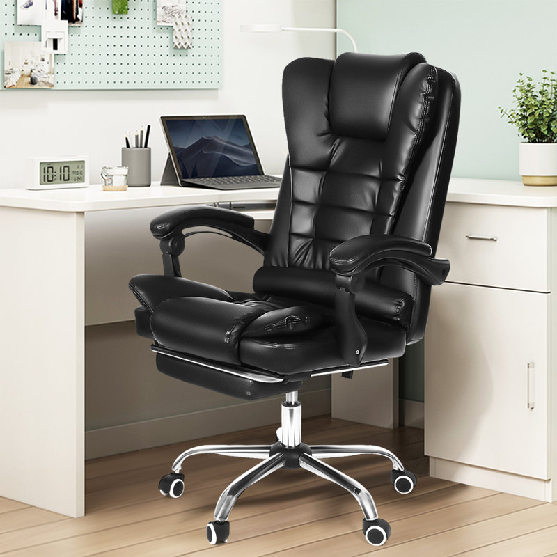 Leather desk chair wayfair store